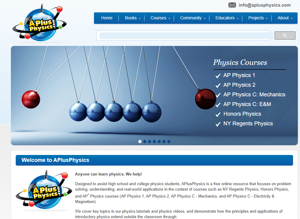 Help with learning physics – It's a Learning Curve